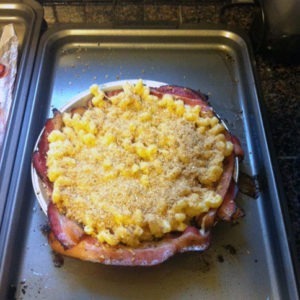 Colby Jack Mac and Cheese Pie With a Bacon Crust - DudeFoods.com - Food ...