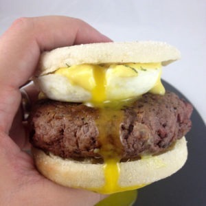 The Eggs Benedict Burger - DudeFoods.com - Food Recipes & Videos