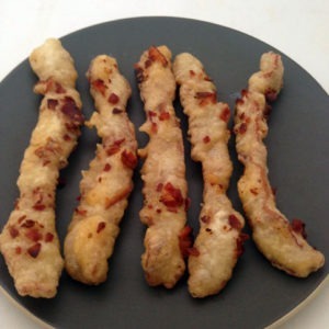 Beer and Bacon Battered Deep Fried Bacon - DudeFoods.com - Food Recipes ...