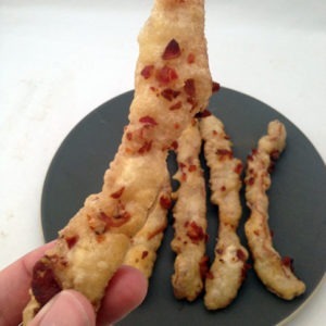 Beer and Bacon Battered Deep Fried Bacon - DudeFoods.com - Food Recipes ...