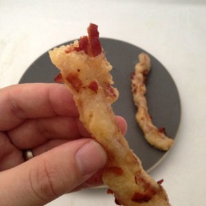 Beer and Bacon Battered Deep Fried Bacon - DudeFoods.com - Food Recipes ...