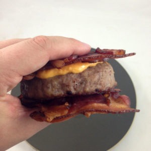 Review of the Angus BacoBurger 50/50 bacon and Angus burger | DudeFoods.com