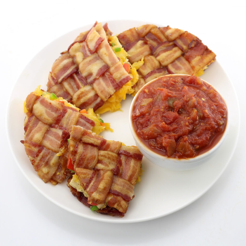The Bacon Weave Quesadilla - DudeFoods.com - Food Recipes & Videos The Bacon Weave Quesadilla - DudeFoods.com - Food Recipes & Videos