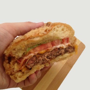 The Deep Fried Bacon Cheeseburger - DudeFoods.com - Food Recipes & Videos