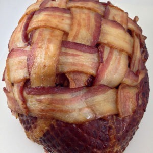Bacon Wrapped Easter Ham Recipe | DudeFoods.com