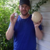 Deviled Ostrich Eggs | DudeFoods.com