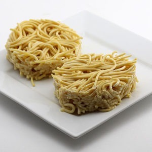 The Deep Fried Spaghetti Bun Burger - DudeFoods.com - Food Recipes & Videos