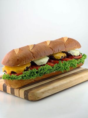 The 4th and Long Burger - DudeFoods.com - Food Recipes & Videos