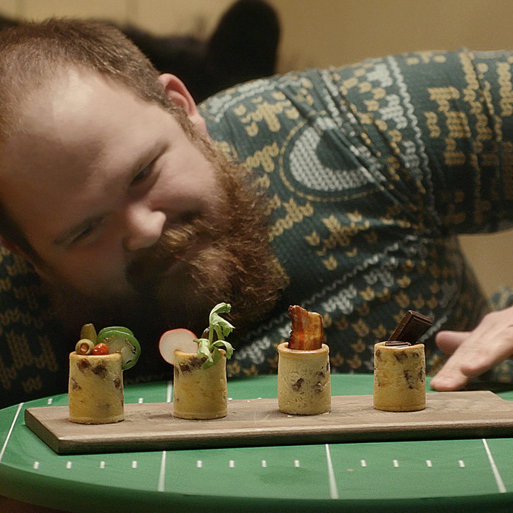 Scrambled Egg and French Toast Breakfast Sausage Shooters - DudeFoods ...