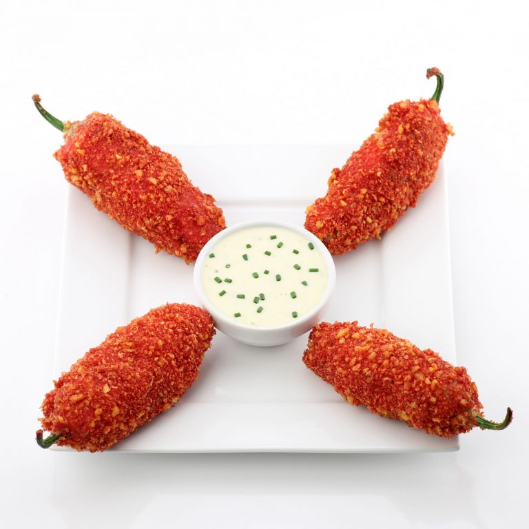 Flamin’ Hot Cheetos Breaded Jalapeño Poppers - DudeFoods.com - Food ...
