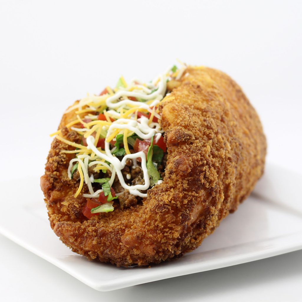 Macaroni and Cheese Taco Shells - DudeFoods.com - Food Recipes & Videos