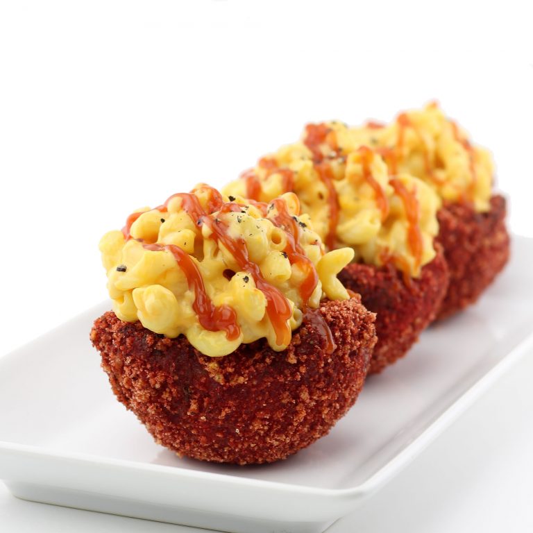 Flamin’ Hot Cheetos Breaded Macaroni and Cheese Bowls - DudeFoods.com ...