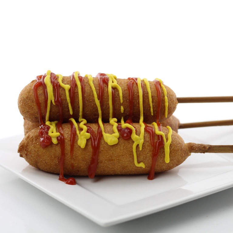 Corn Dogs Recipe | DudeFoods.com