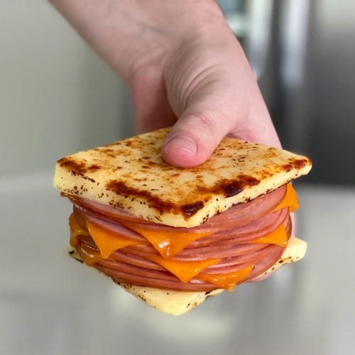 The Bread Cheese Hot Ham and Cheese Sandwich - DudeFoods.com - Food ...